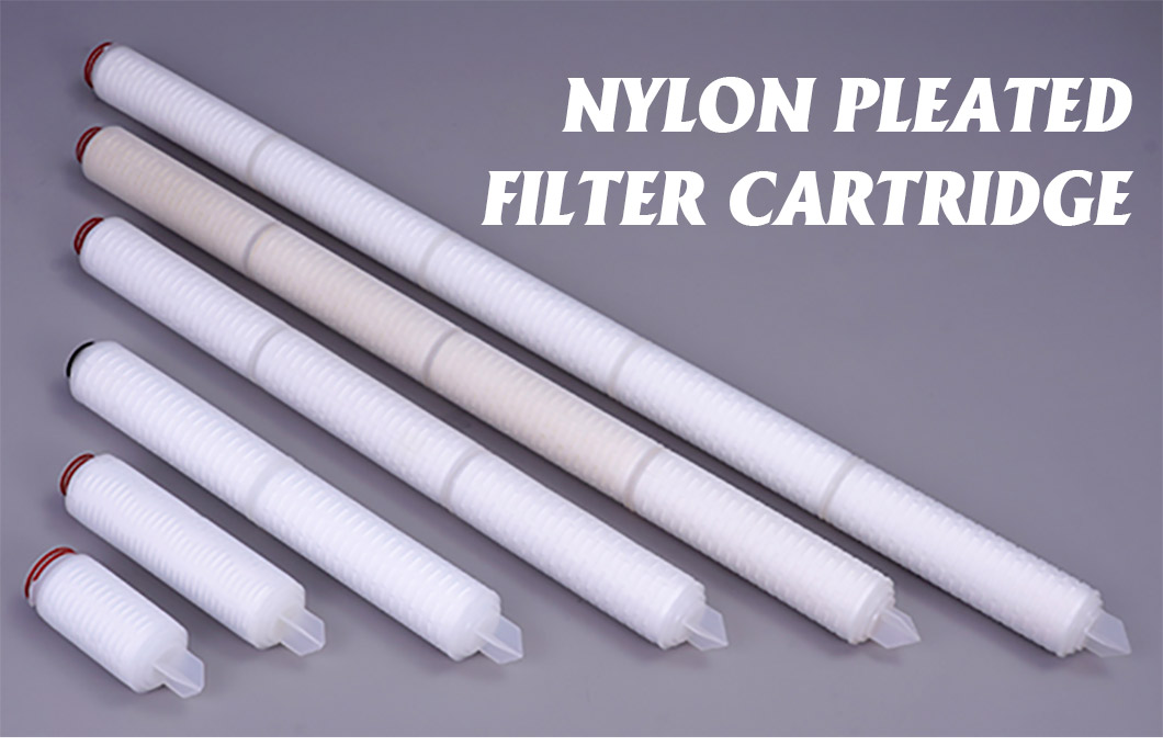 Nylon pleated filter cartridge