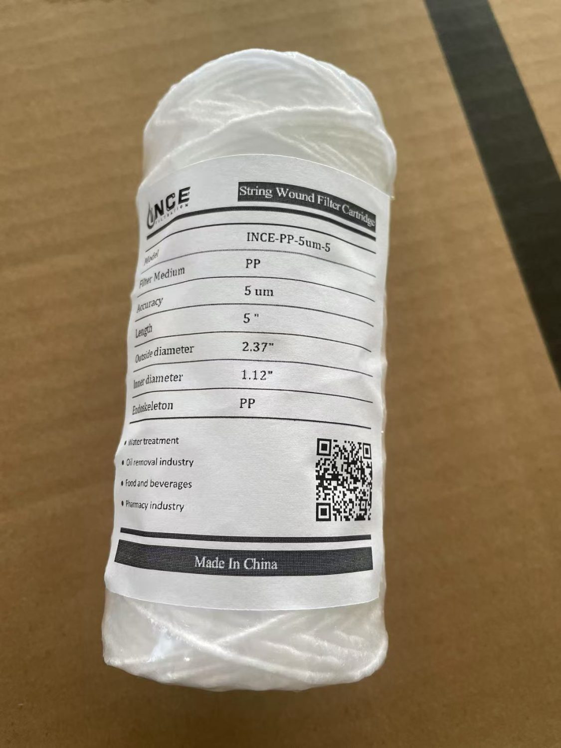 String Wound Filter Cartridge for Reliable Sediment Control ...